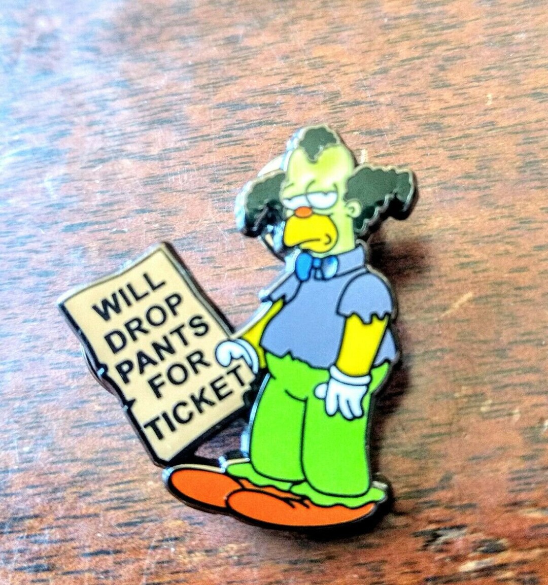 Krusty the Clown Pin - Etsy