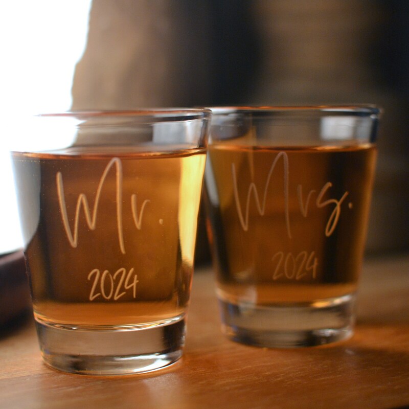 Wedding Shot Glasses - Etsy