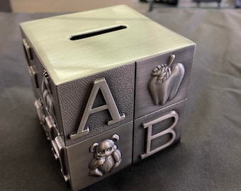 Pewter Piggy Bank | Etsy