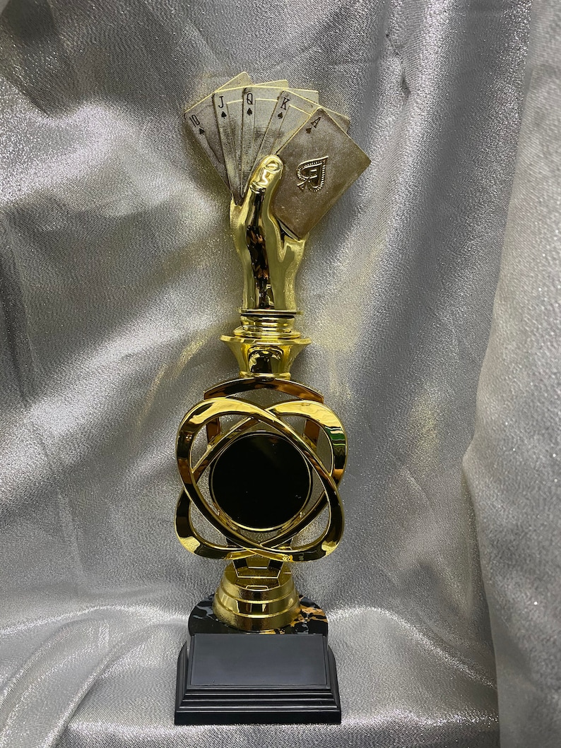 Poker Trophy 12" With Engraving - Etsy