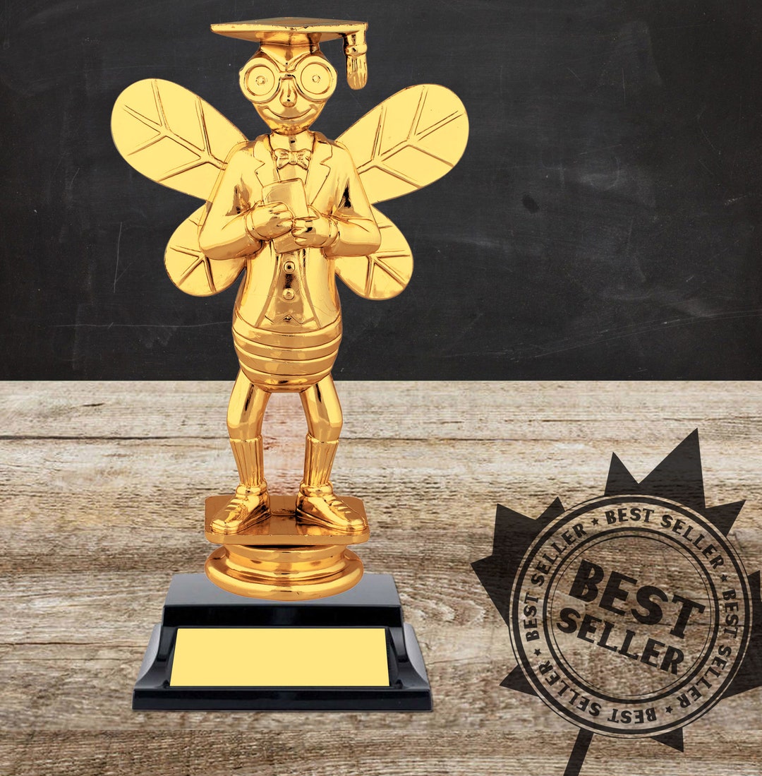 Spelling B Gift - Spelling Bee Trophy 6" -school Trophy Award - Etsy