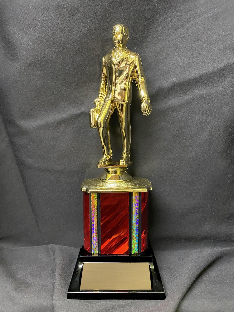 Business Man Trophy for Office Awards | Etsy