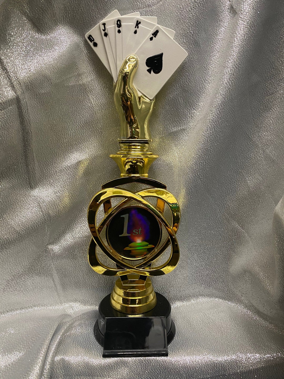 Poker Trophy 12" With Engraving - Etsy