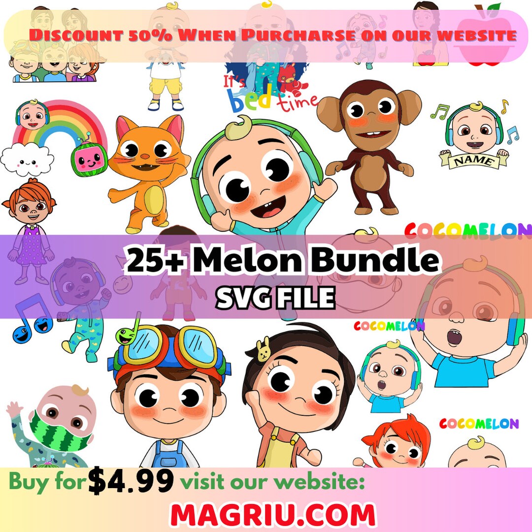 25 Melon PNG File, Cricut SVG, Layered SVG, Digital File - Etsy
