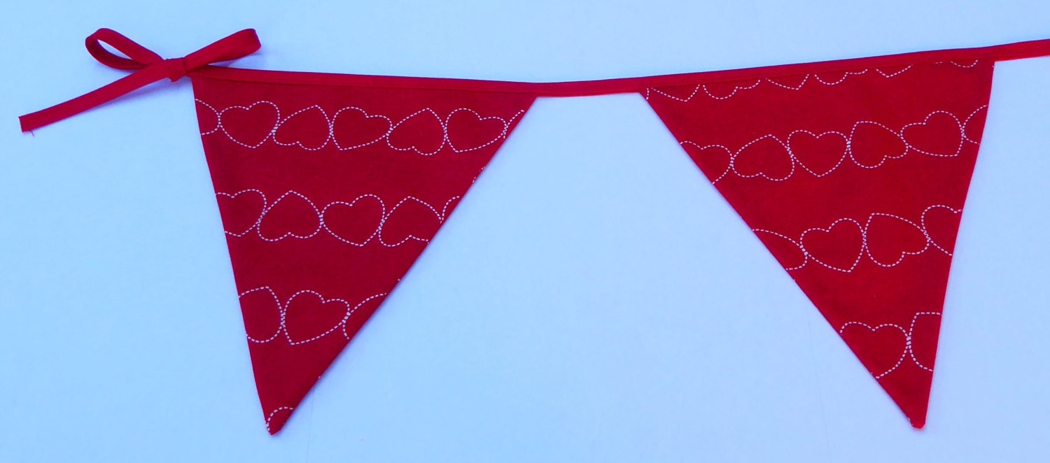 Love Hearts Bunting Valentines Day Bunting Wedding Bunting - Etsy UK