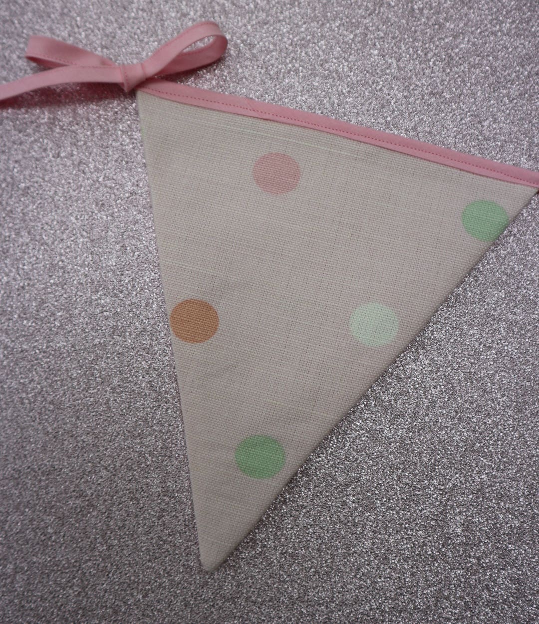 Pastel Pink Bunting, Nursery Bunting, Baby Bunting, Cake Smash Bunting ...