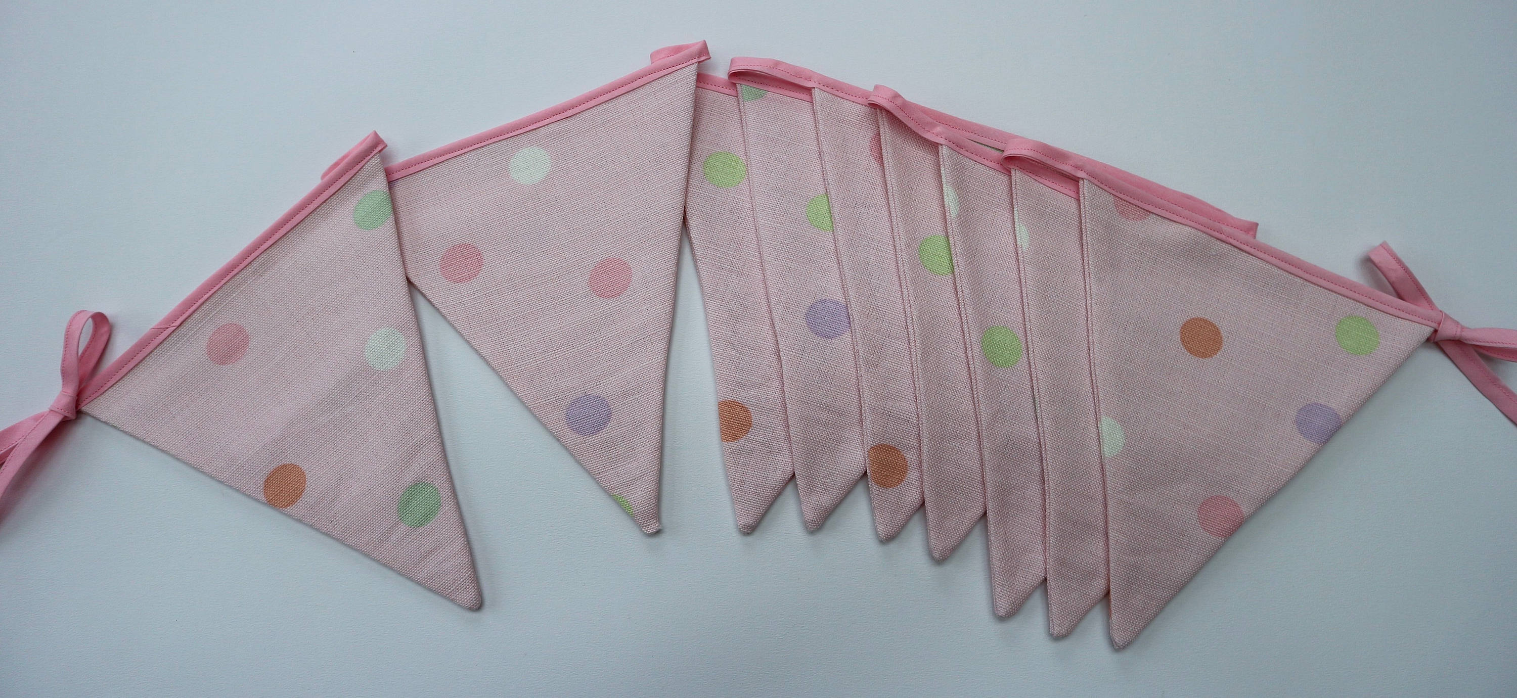 Pastel Pink Bunting, Nursery Bunting, Baby Bunting, Cake Smash Bunting ...