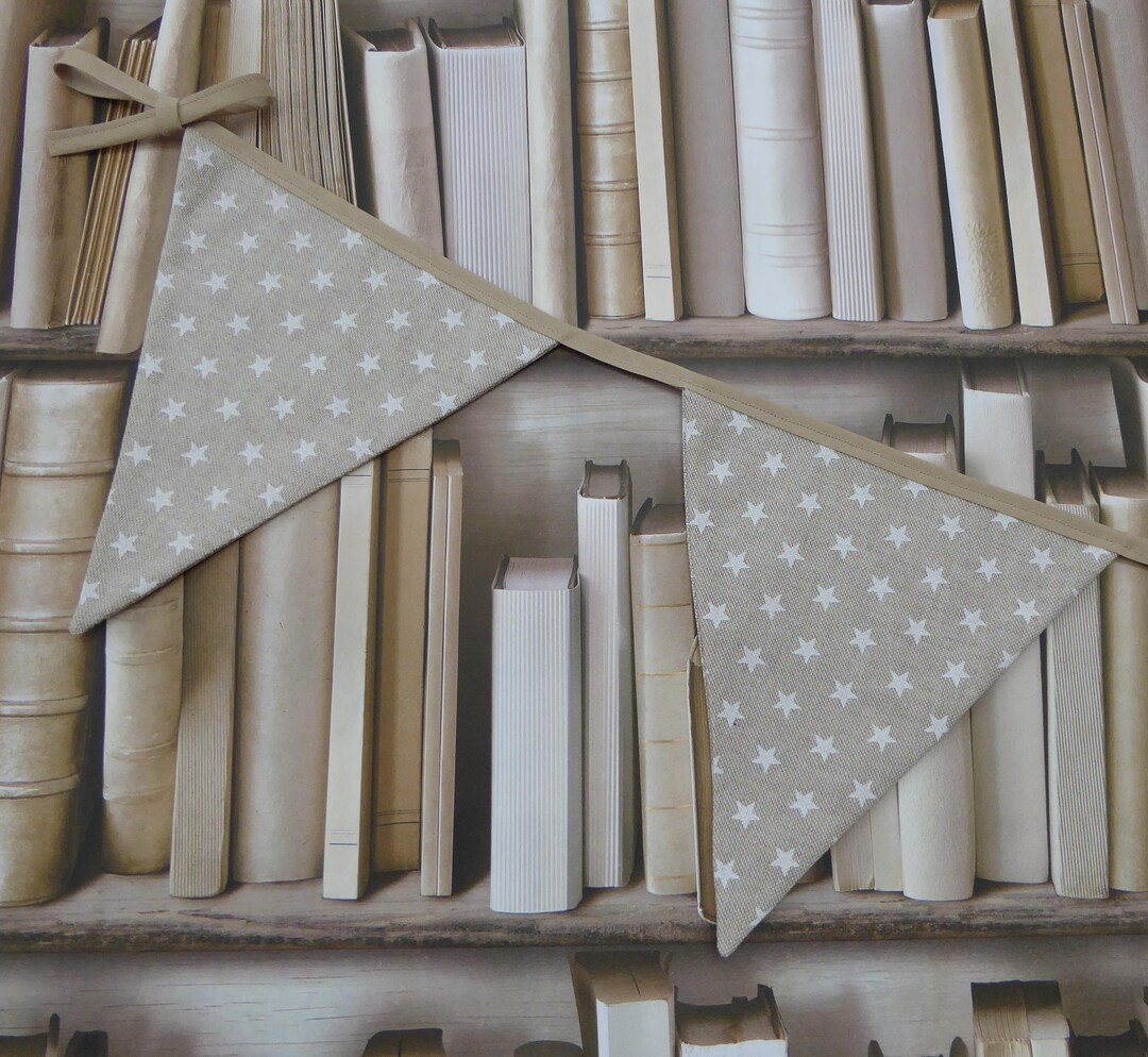 Nursery Neutral Bunting, Beige Bunting, Baby Bunting, Bedroom Bunting ...