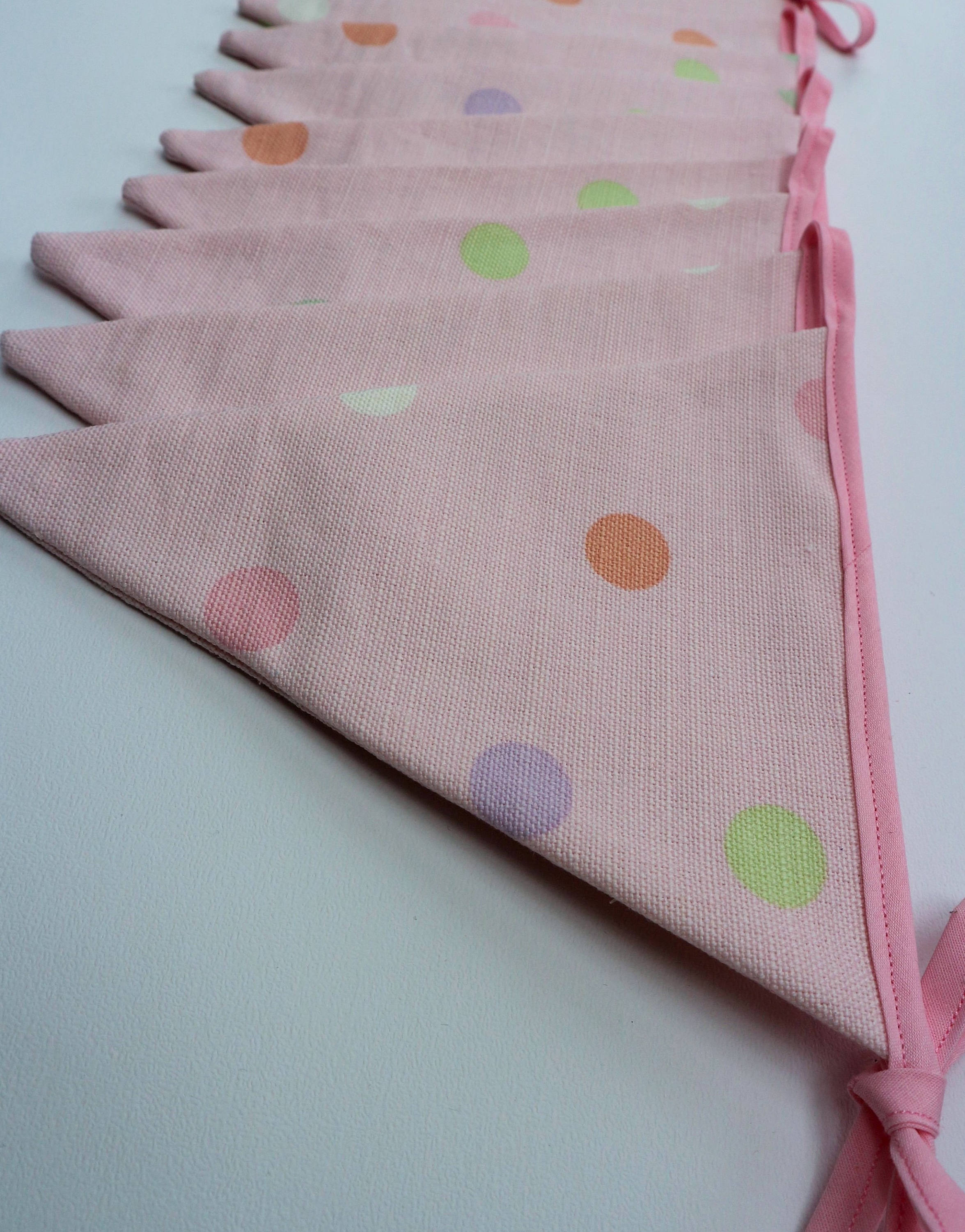 Pastel Pink Bunting, Nursery Bunting, Baby Bunting, Cake Smash Bunting ...