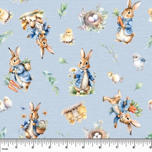 Rabbit Fabric - Etsy