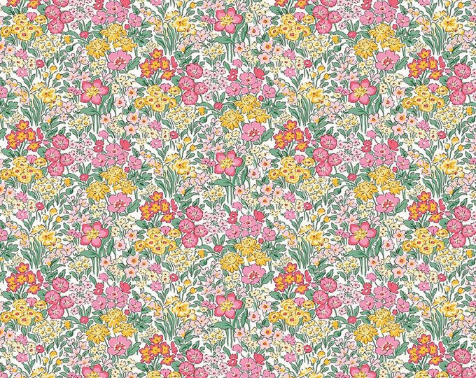 Riley Blake Liberty Garden Party Picnic Blooming Flower Quilting Cotton ...