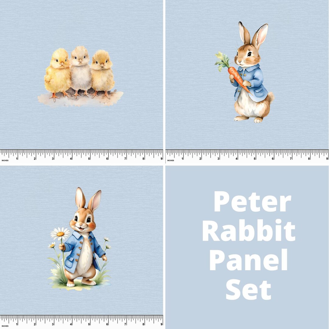 Custom Peter Rabbit Panel Set - Etsy