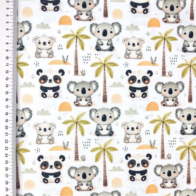 Knit Fabric Kids Panda - Etsy