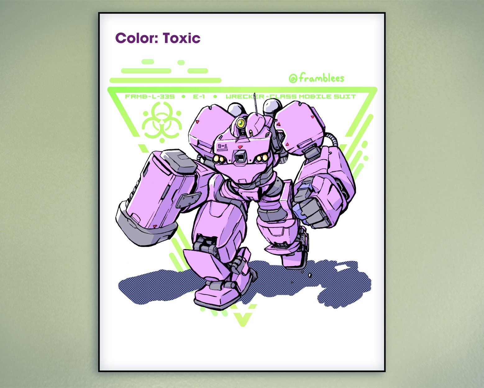 Choose a COLOR Prototype E-1 Mobile Mech Suit Futuristic Sci-fi Robot ...