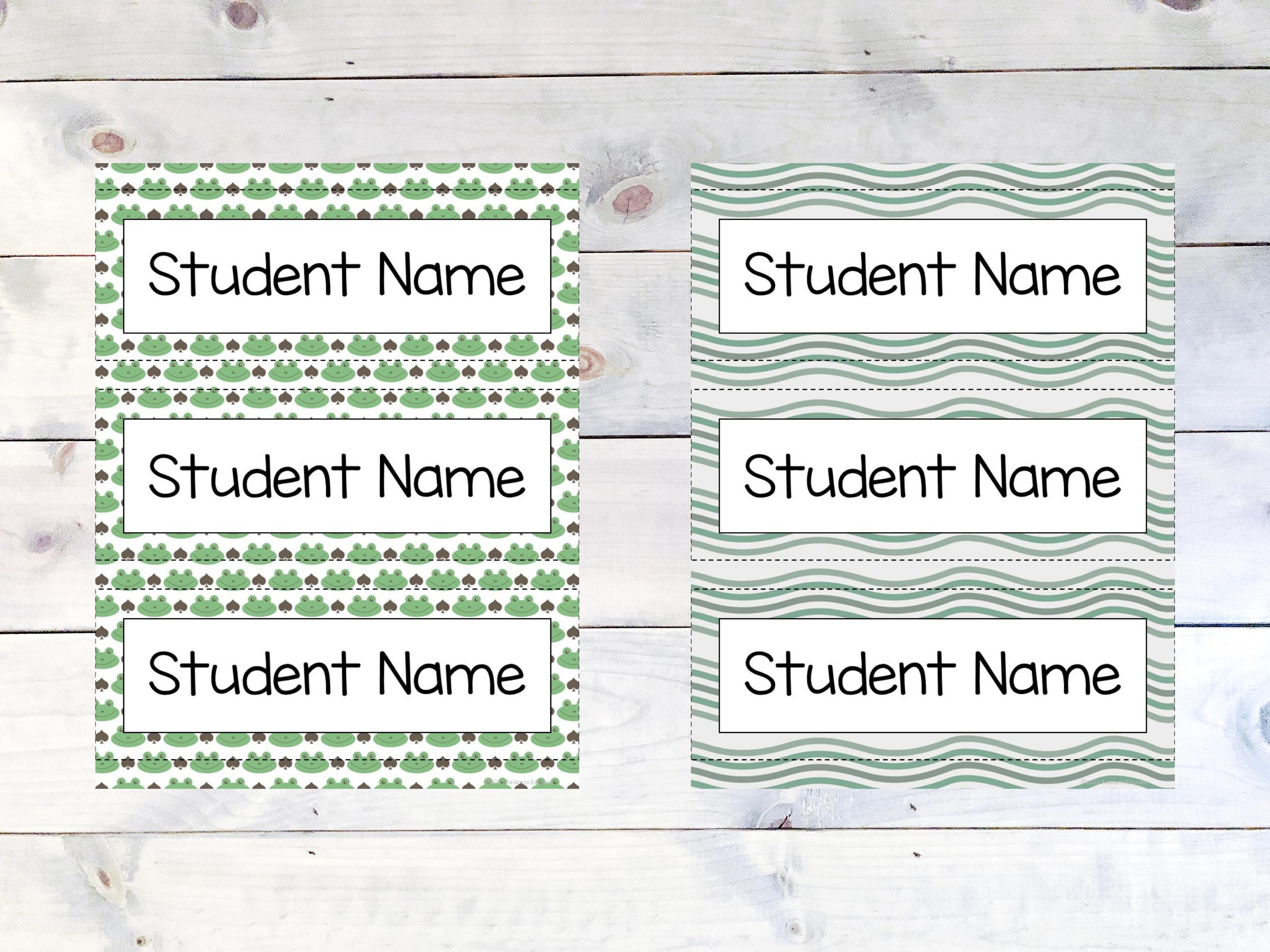 Frog Name Tags | Editable Classroom Decor (PDF + PPT) - Etsy