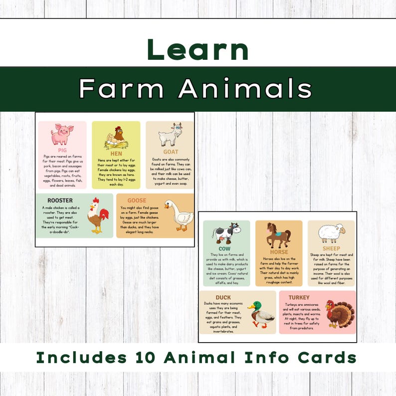 Farm Busy Book Printable for Preschool | Homeschool Learning Activities ...