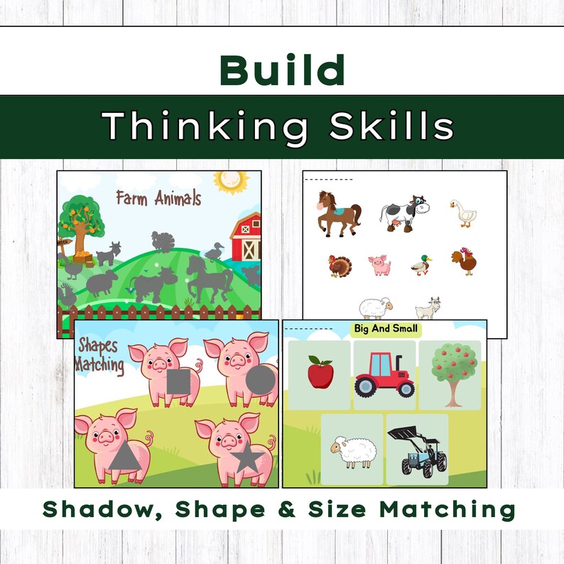 Farm Busy Book Printable for Preschool | Homeschool Learning Activities ...