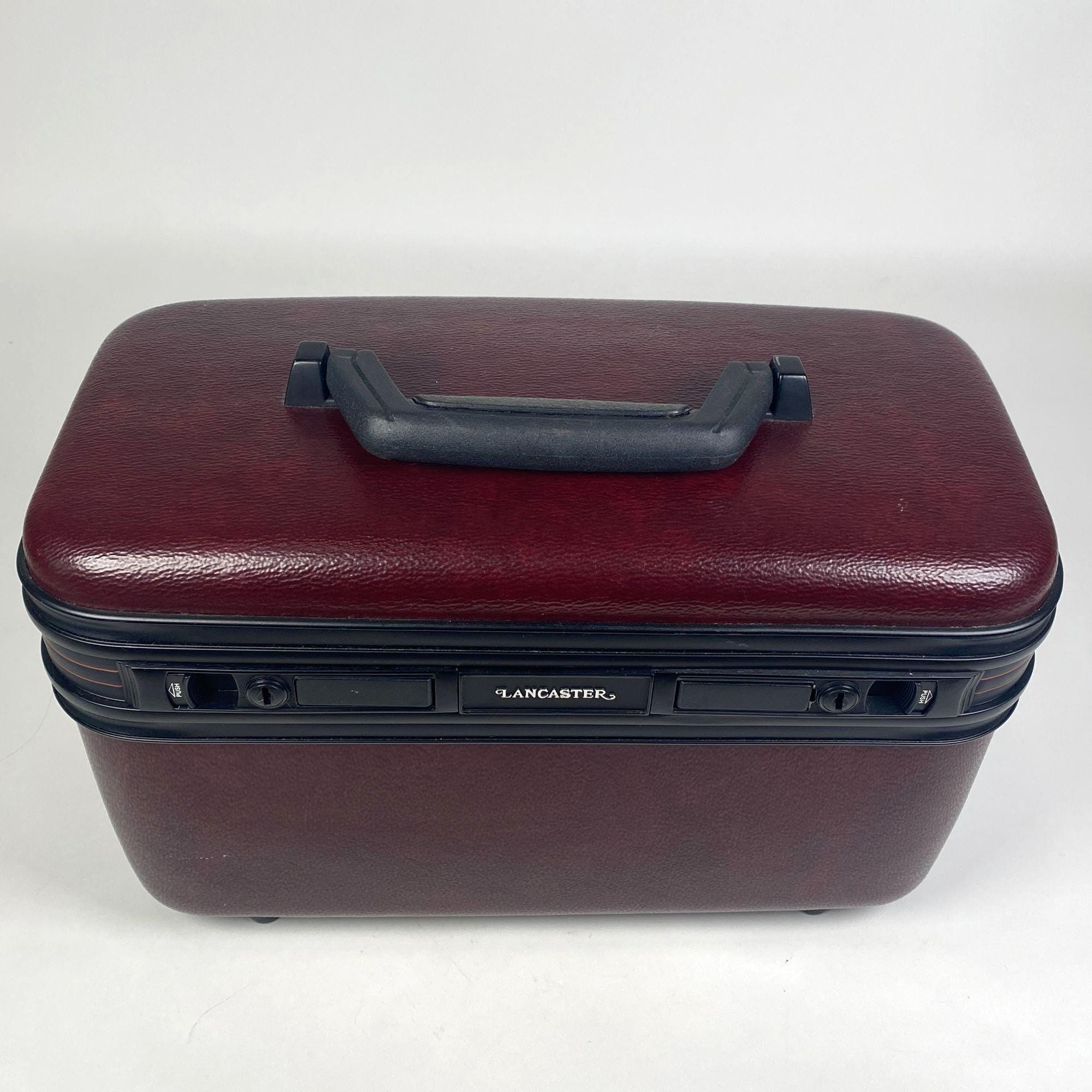 Lancaster Hard Shell Train Case, Make up Carry on With Tray & Mirror - Etsy
