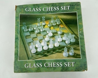 Glass Chess Set - Etsy