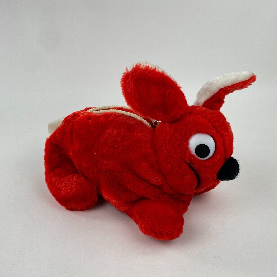 1984 Lego Duplo Red Bunny Rabbit Plush Carrier Bag, Legos Storage With ...