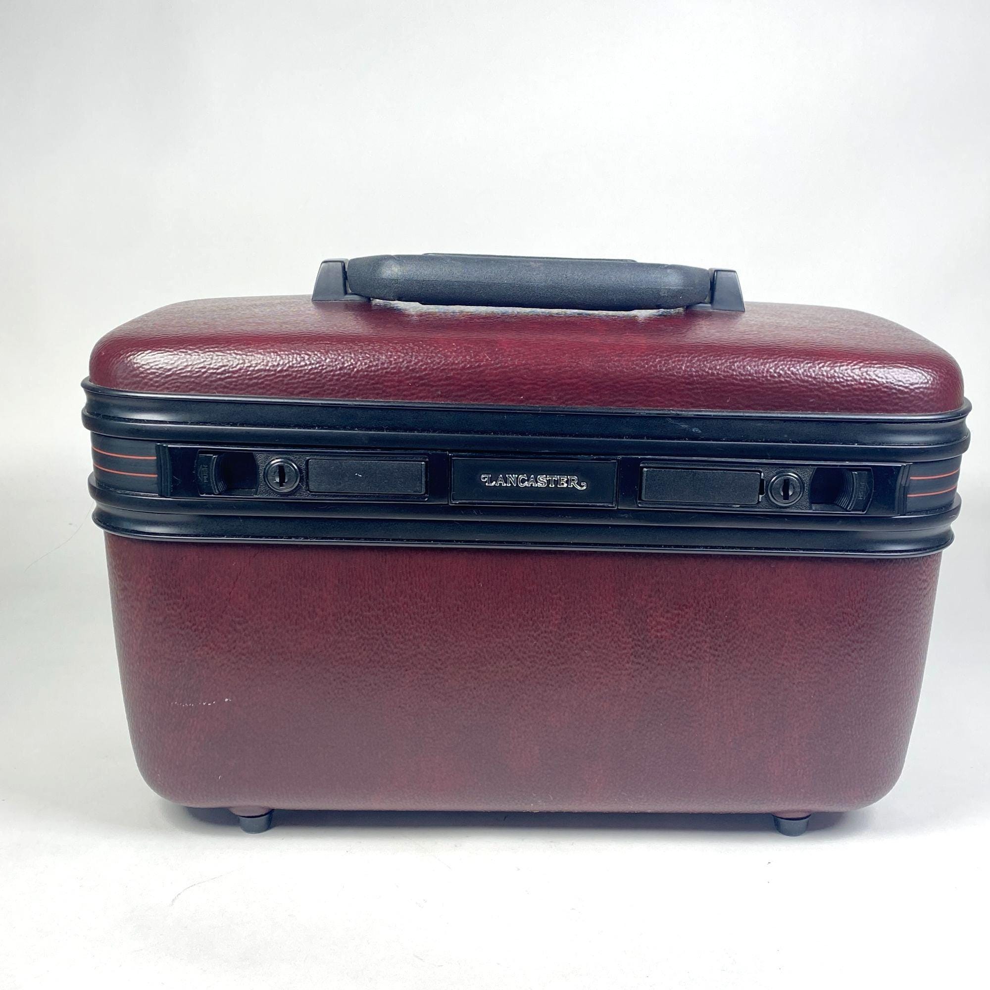 Lancaster Hard Shell Train Case, Make up Carry on With Tray & Mirror - Etsy