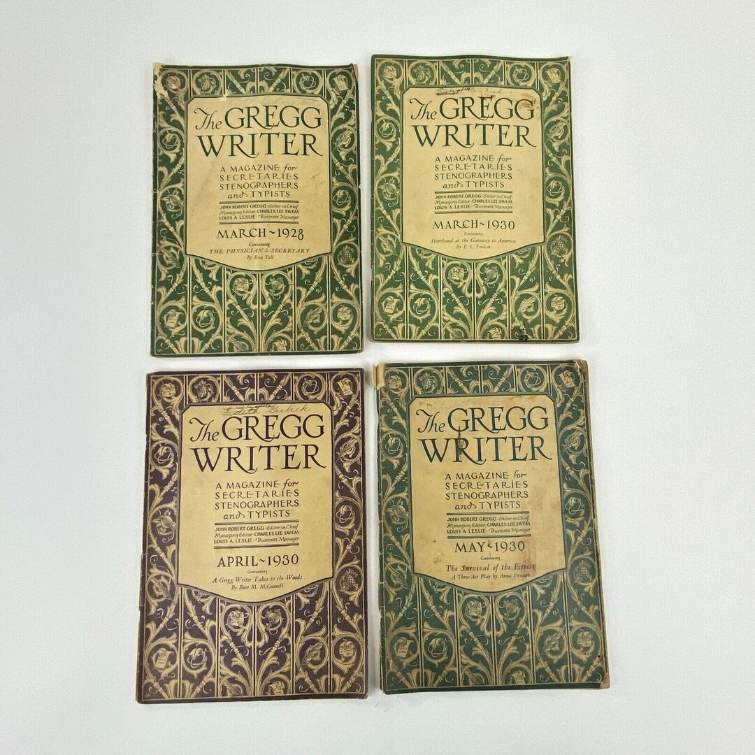 1930s the Gregg Writer Magazine for Secretaries Stenographers Typists ...