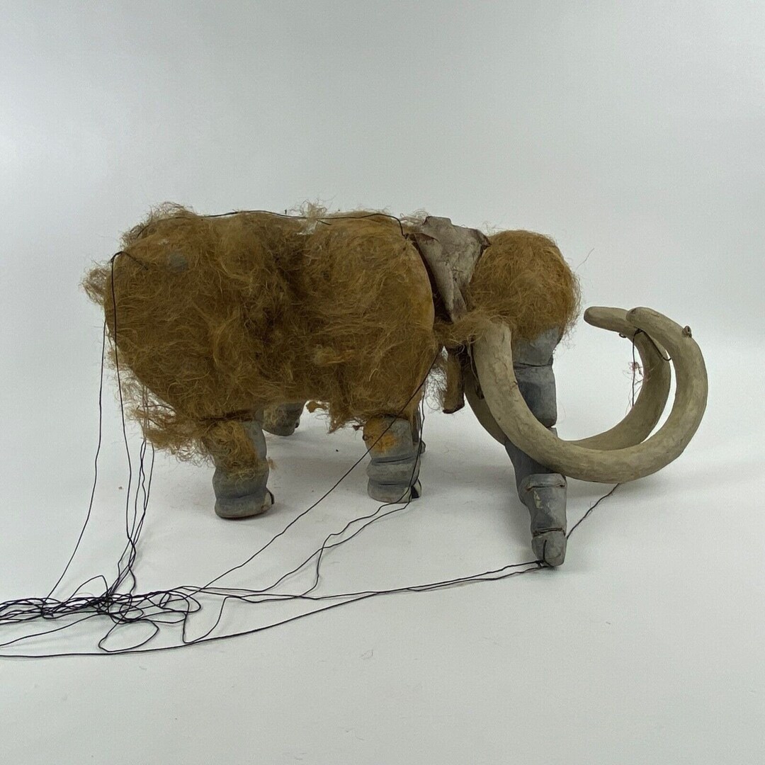 Woolly Mammoth Marionette Puppet Papier Mache Body Jointed - Etsy