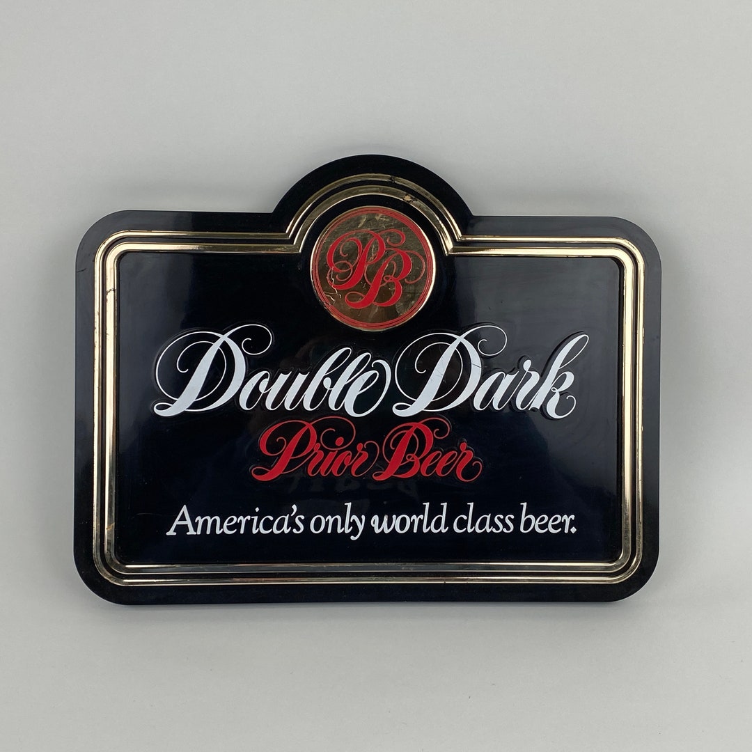 Prior Double Dark Beer Wall Sign Black Plastic Schmidt - Etsy