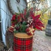 Vintage Scotch Plaid Cooler With Christmas Greenery and Decorations - Etsy