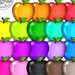 Rainbow Apples Clipart, Apple Clipart, Fall Clipart, Halloween Clipart ...