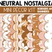 Neutral Nostalgia Mini Decor Kit, Retro Classroom Decor, Groovy ...