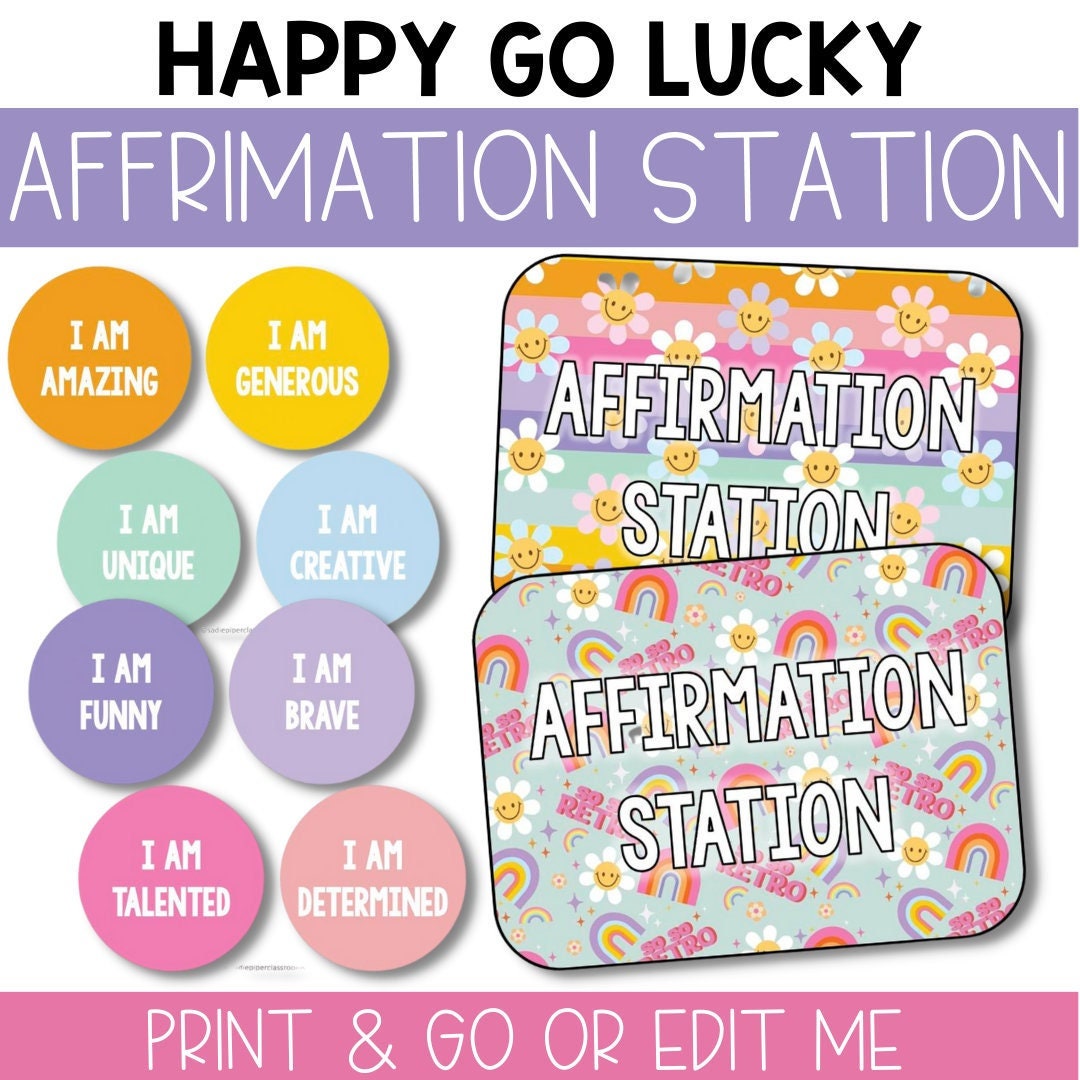 Affirmation Station for Classrooms, Positive Affirmations for Classroom ...