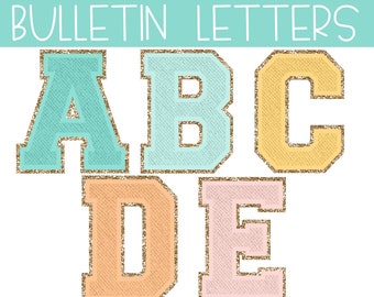 Varsity Bulletin Board Letters, Letter Clipart, Printable Bulletin ...