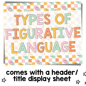 Editable Figurative Language Posters, Literary Devices, Figure of ...