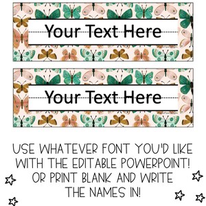 Editable Desk Name Tags for Students, Tropical Desk Name Plates for ...