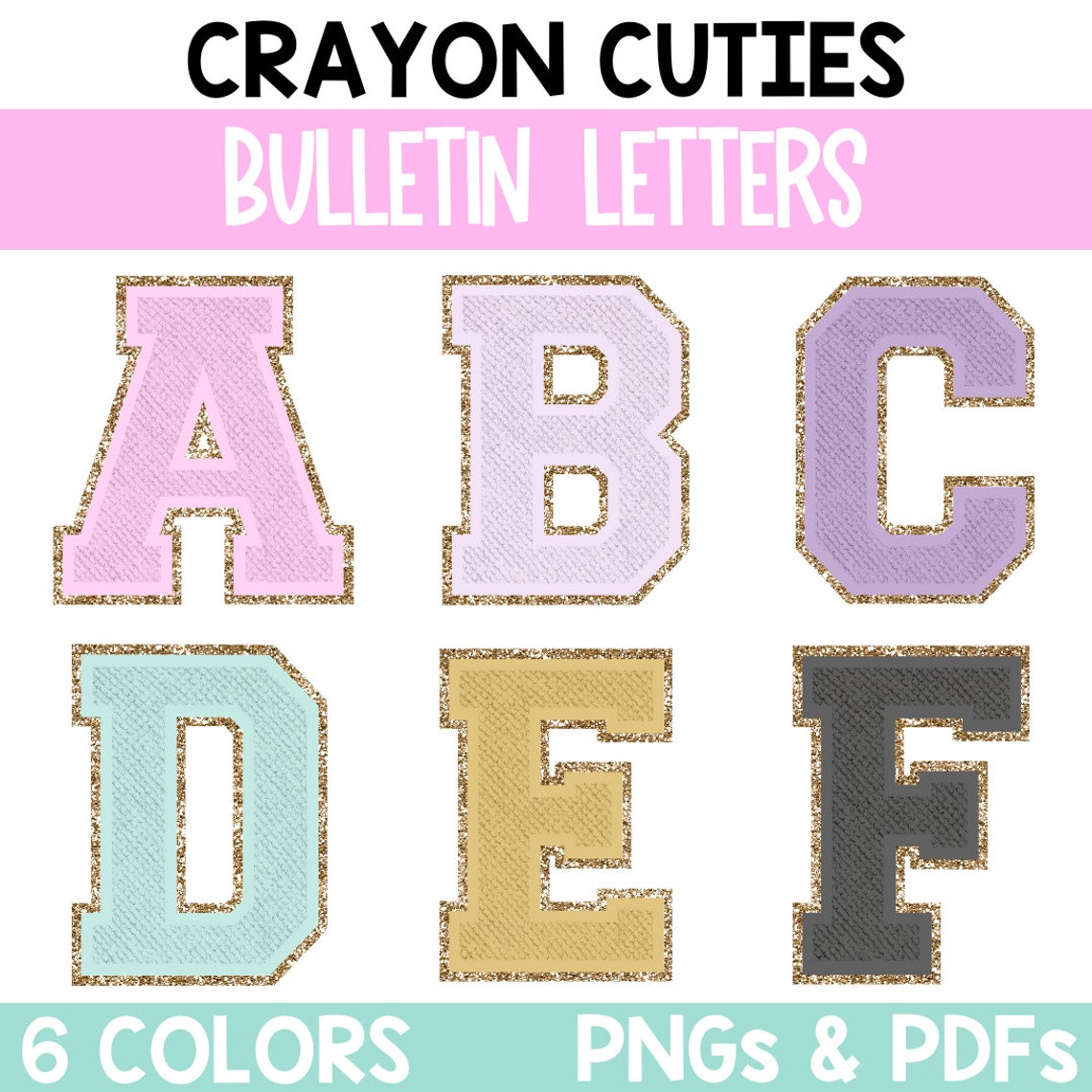Varsity Bulletin Board Letters, Letter Clipart, Printable Bulletin ...
