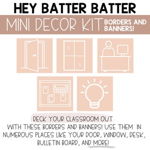 Baseball Mini Decor Kit, Baseball Classroom Decor, Sports Bulletin ...