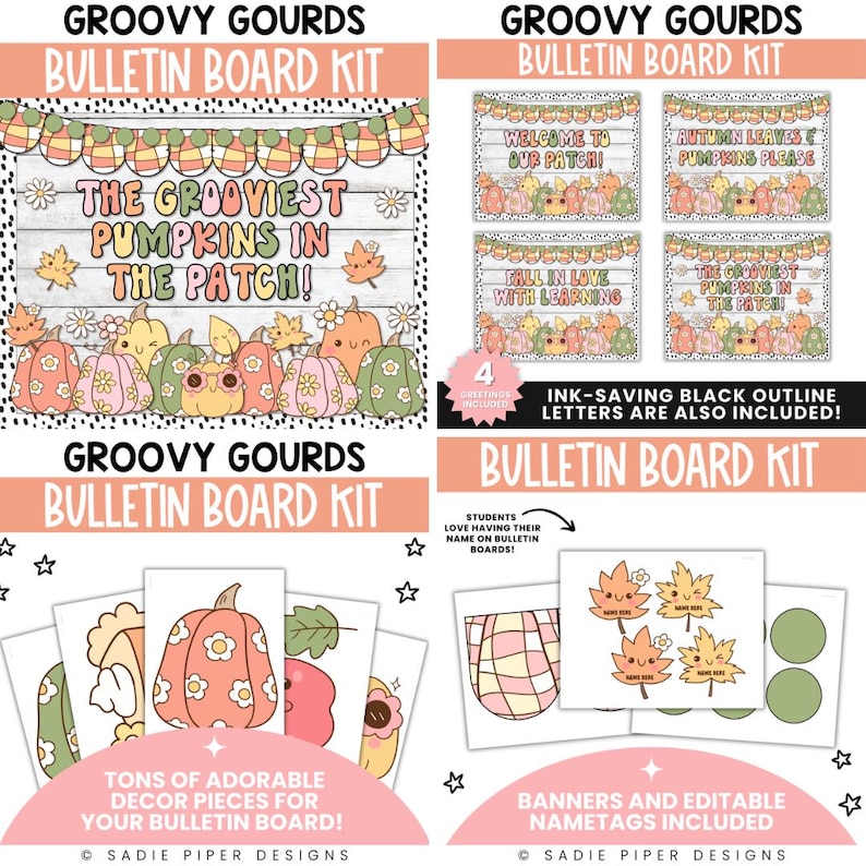 Back to School Bulletin Board Bundle, Fall Bulletin Boards for Entire ...