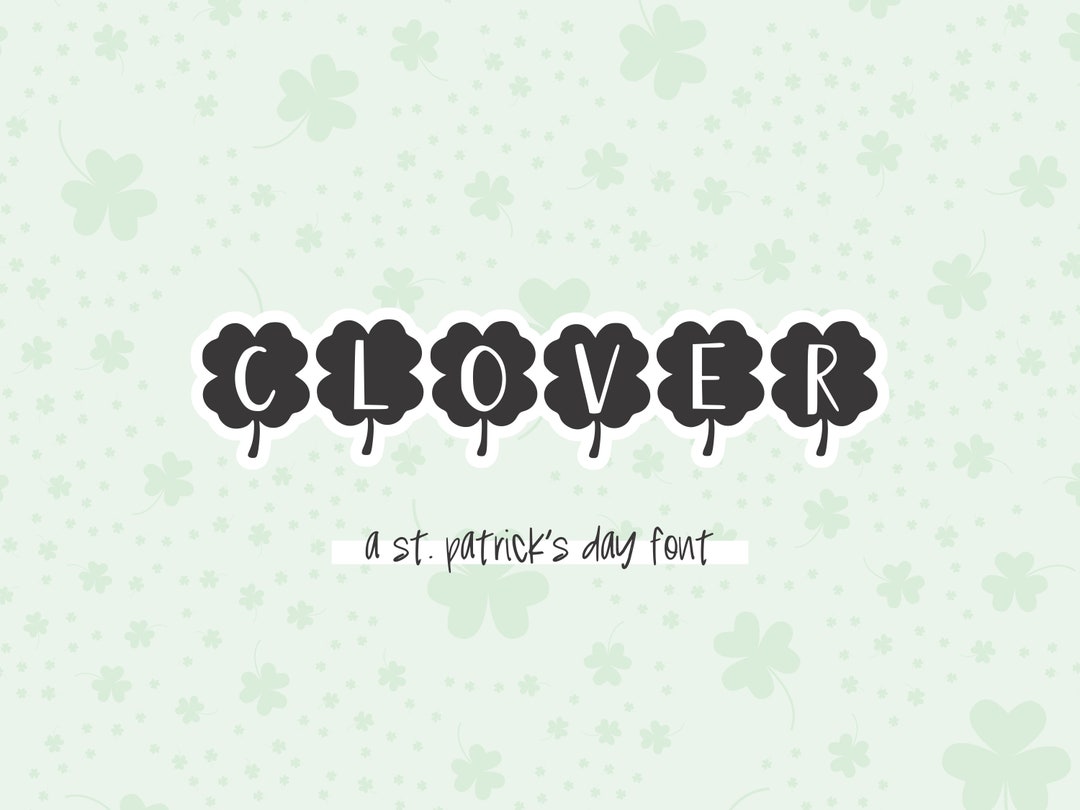Clover Font, Handwritten Font, Fonts for Cricut, Teacher Fonts, Planner ...