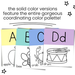 Retro Remix Alphabet Posters, Printable Classroom Decor, Instant ...