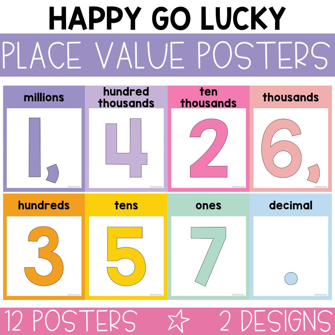 Place Value Posters, Place Value Wall Display, Math Posters for ...
