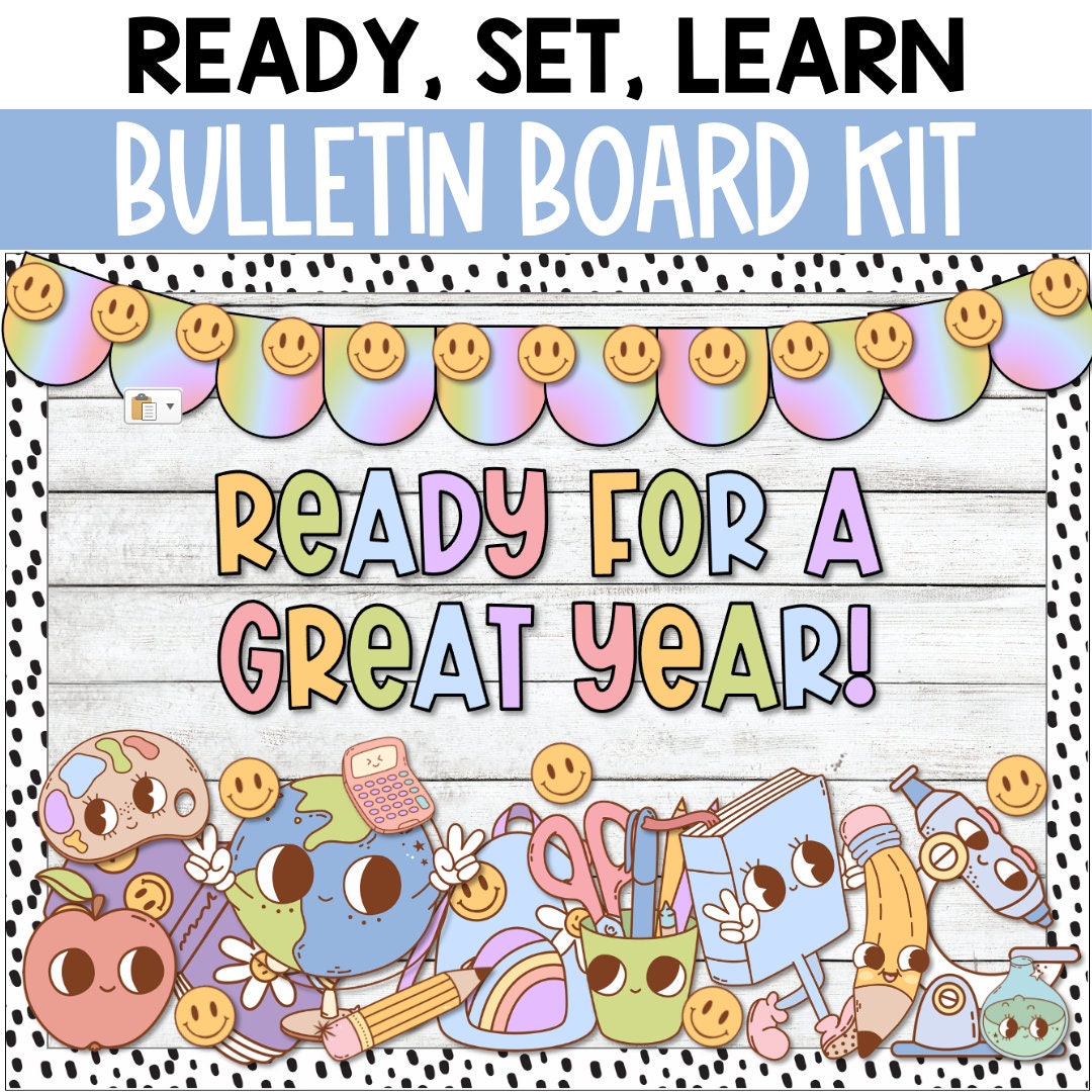 Back to School Bulletin Board Decor, Rainbow Classroom Decor, Open ...