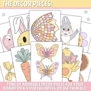 Groovy Retro Easter Bulletin Board Kit, Spring Bulletin Board Kit ...