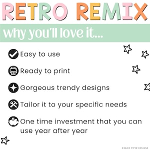 Editable Group and Table Signs, Retro Classroom Management Tools ...