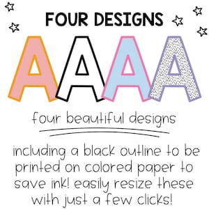 Bulletin Board Letters, Bulletin Board Decor Kit, Printable Bulletin ...