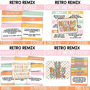 English Posters, Language Arts Posters for Classroom, Writing Posters ...