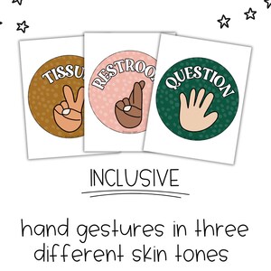 Editable Hand Signal Posters, Modern Hand Signal Posters, Boho Hand ...