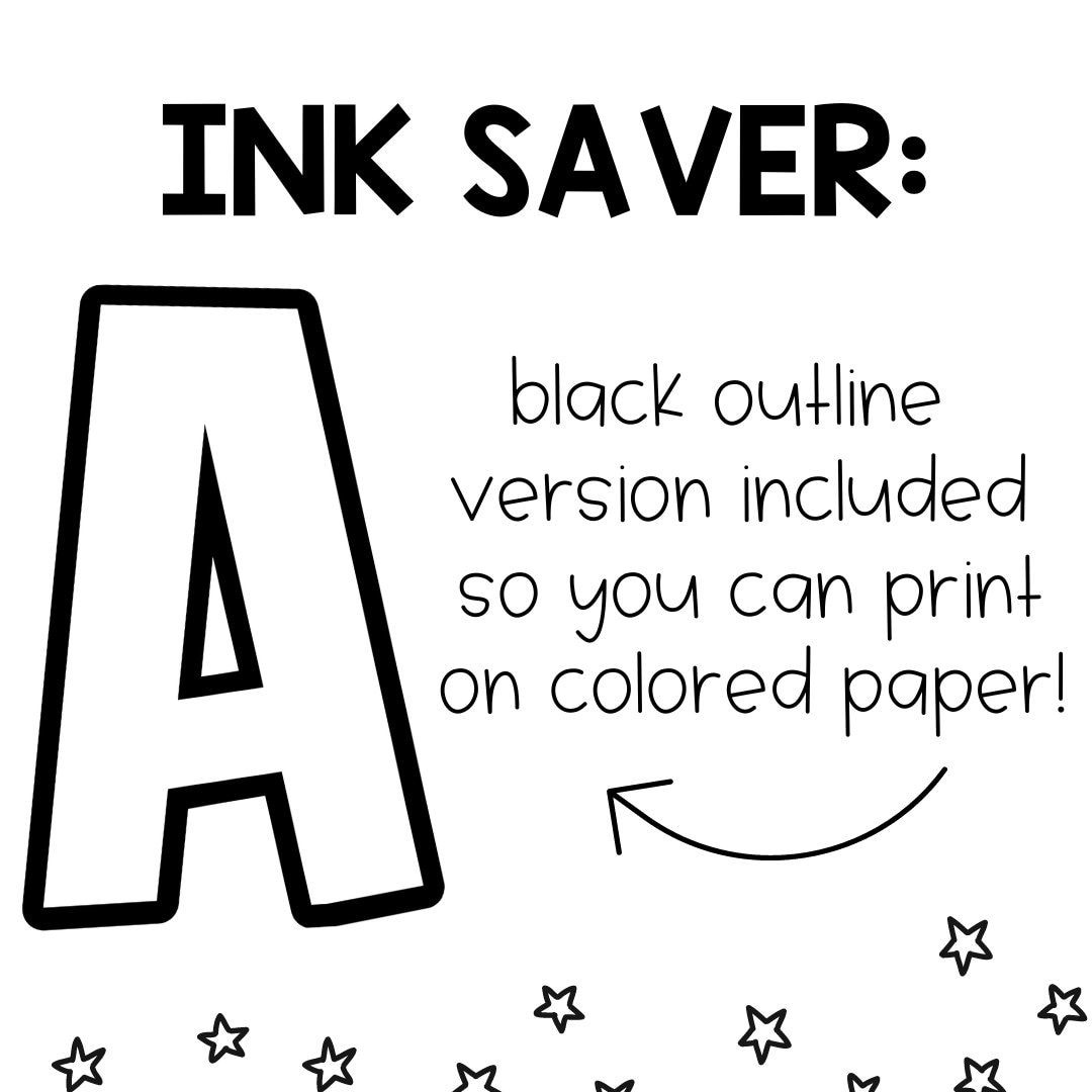 Back to School Bulletin Board Letters, Printable Bulletin Board Letters ...