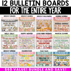 Back to School Bulletin Board Bundle, Fall Bulletin Boards for Entire ...