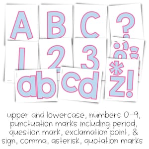 Bulletin Board Letters, Bulletin Board Decor Kit, Printable Bulletin ...